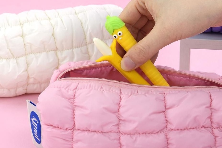 디자인문구 퀼팅 구름 패딩 다용도 파우치 구름파우치 퀼팅파우치 누빔 필통 화장품파우치 펜케이스 천필통 오늘의집 쇼핑