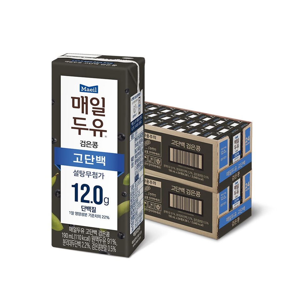 우유·두유 > [4/22 이후 순차출고] 매일두유 고단백 검은콩 190ml 48팩 | 오늘의집 쇼핑