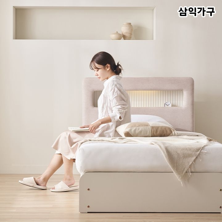 침대매트리스 라베나 패브릭 템바보드 Led 4단 수납 침대매트포함 Ssq 오늘의집 쇼핑
