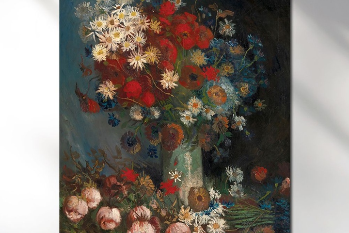 그림·사진 빈센트 반 고흐 전시회 들꽃과장미 정물화 꽃 그림 명화 거실 액자 오늘의집 쇼핑
