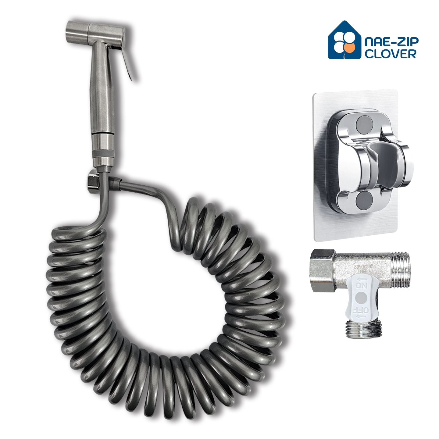 샤워기·필터샤워기 욕실 스프레이건 스프링호스 접착식 거치대세트 코일호스 화장실청소건 변기샤워기 베란다 오늘의집 쇼핑