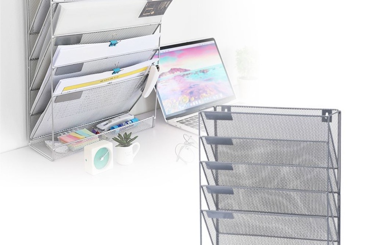 데스크수납·정리 사무실꿀템 사무실파티션 5단 파일꽂이 아코디언파일 데스크테리어 서류정리함 책상위책꽂이 오늘의집 쇼핑