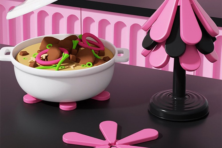 받침·손잡이 트리 실리콘 냄비받침대 접이식 매트 오늘의집 쇼핑