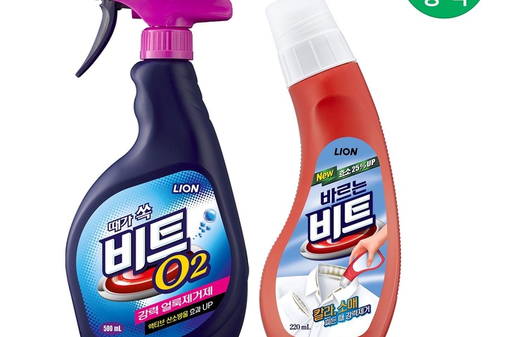얼룩·찌든때제거제 비트 O2 강력얼룩제거제 스프레이 500ml바르는 비트 찌든때 제거 전용 220ml 오늘의집 쇼핑