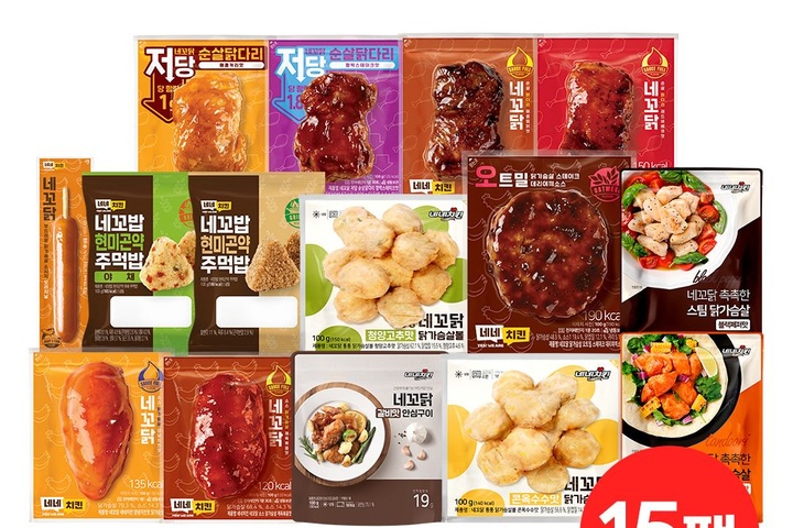 닭가슴살·햄·소시지 네네치킨 전제품 맛보기 2주 패키지 14팩1팩더 오늘의집 쇼핑