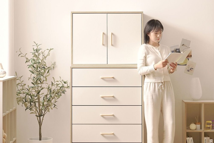 서랍장 > 아임 800 5단 서랍장+상부장세트(도어형) E0 LPM 서랍수납장 책꽂이 책장 4칸수납 | 오늘의집 쇼핑