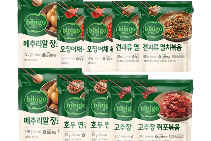 반찬·장류 비비고 반찬 55 골라담기오징어채볶음무말랭이장조림멸치볶음연근조림쥐포볶음 오늘의집 쇼핑