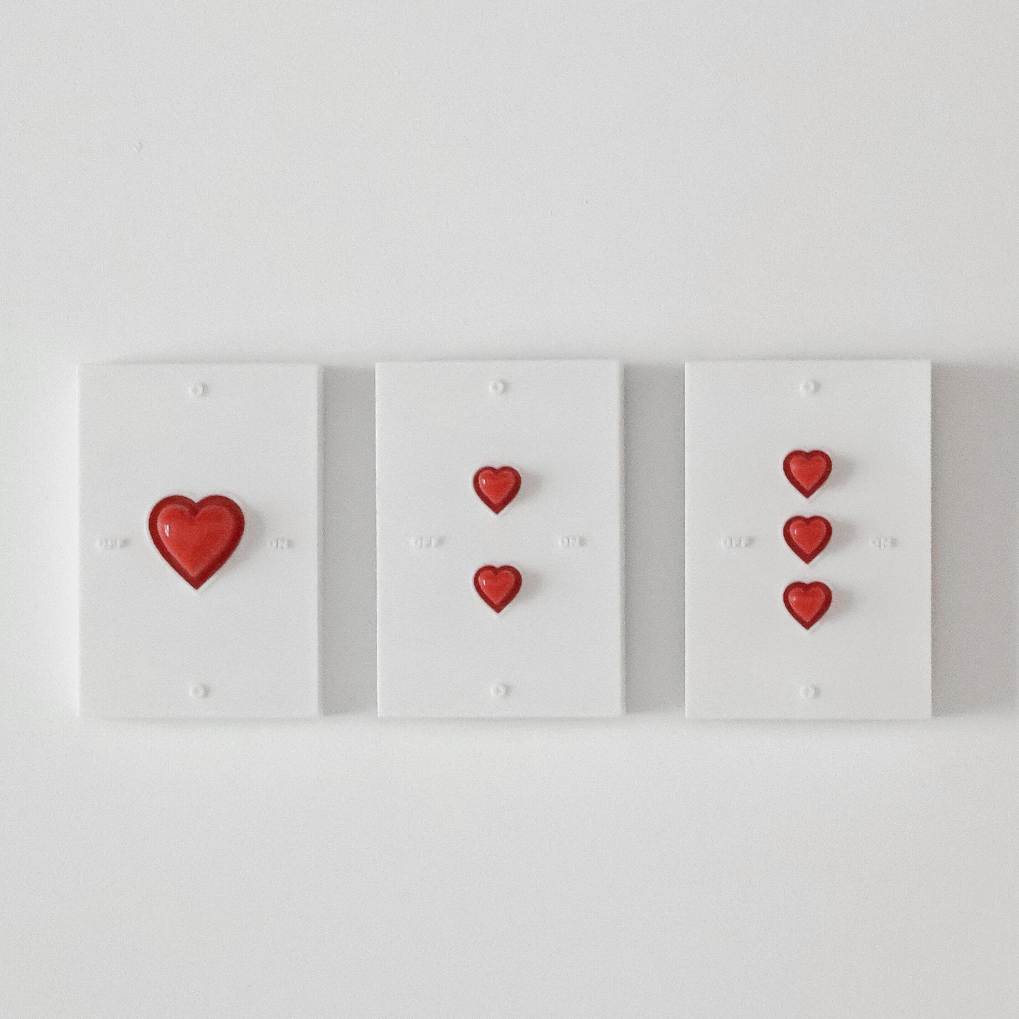 데코스티커 Heart Switch Cover Redㅣ스위치 커버 오늘의집 쇼핑