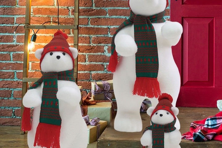 워터볼·오브제 크리스마스 대형 백곰 인형 곰패밀리 대디베어 마미베어 베이비베어 오늘의집 쇼핑
