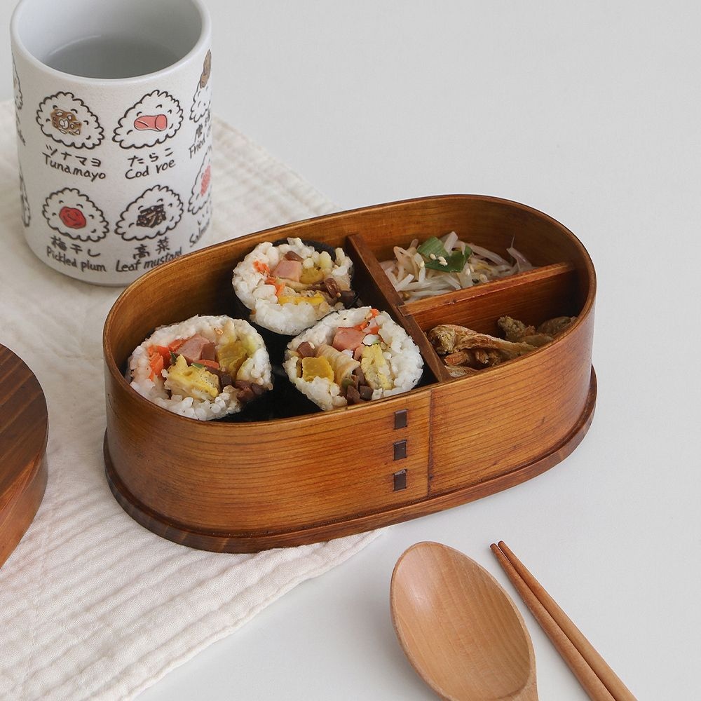 도시락통·런치백 하꼬 우드 도시락 1단 찬합 피크닉 나무 도시락통 오늘의집 쇼핑