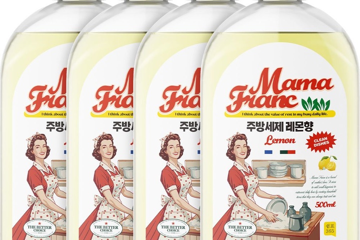 일반주방세제 마마프랑 주방세제 레몬향 500ml X 4개 대용량 설거지 세정용 오늘의집 쇼핑