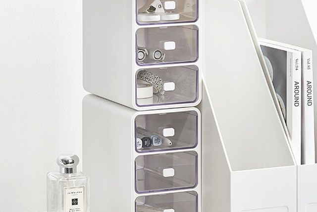 서랍칸막이·수납함 데스크 투명 미니서랍 3단 책상 미니 정리함 책상위 서랍장 데스크테리어 오늘의집 쇼핑