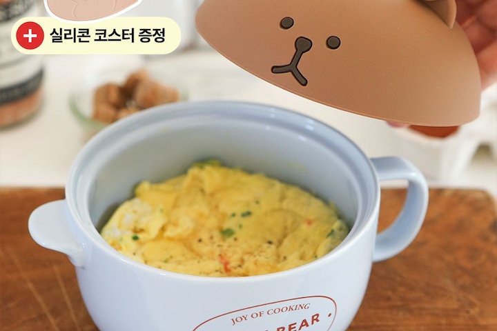 밀폐용기·반찬통 전자레인지 사용이 가능한 코지베어 세라믹 용기 계란찜기2color 그릇 사은품 증정 오늘의집 쇼핑