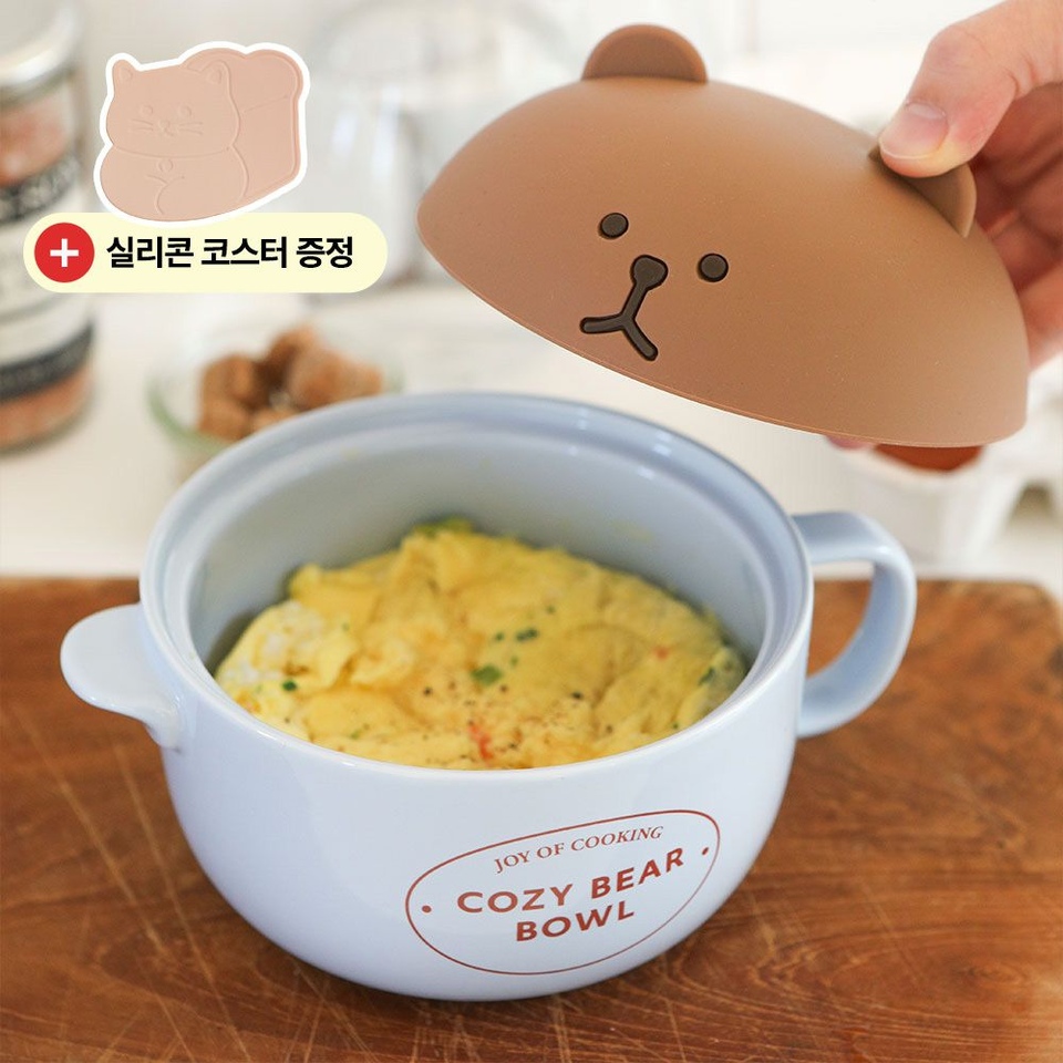 밀폐용기·반찬통 전자레인지 사용이 가능한 코지베어 세라믹 용기 계란찜기2color 그릇 사은품 증정 오늘의집 쇼핑