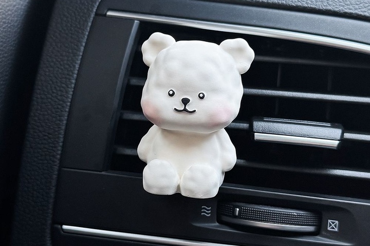 인테리어용품 뽀글이 곰돌이and토끼 차량용 석고 방향제 고급 차디퓨저 고체 인테리어소품 집들이선물 오늘의집 쇼핑
