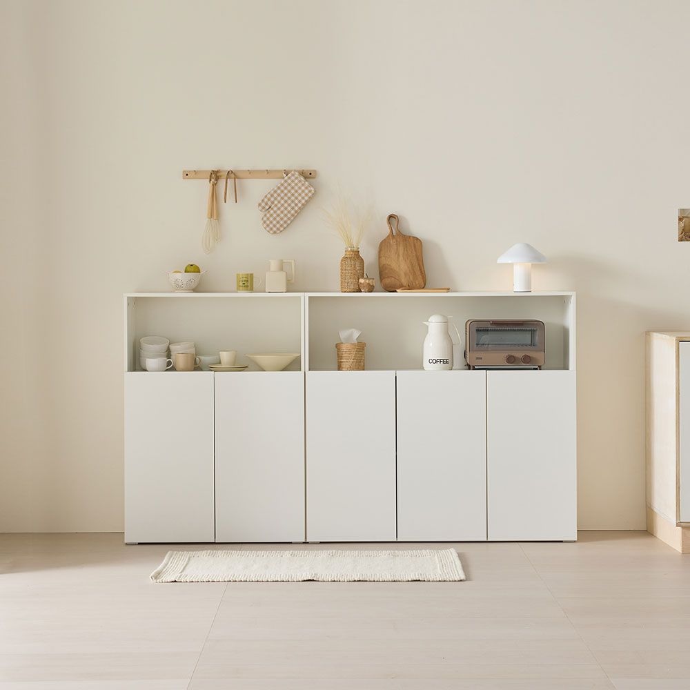 수납장 > 비앙카 EO등급 LPM 슬림 오픈도어 수납장 800 1200 3단 | 오늘의집 쇼핑