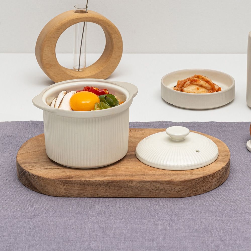 오븐접시 신상 윤도자기 차곡 계란찜기뚜껑 세트 오늘의집 쇼핑