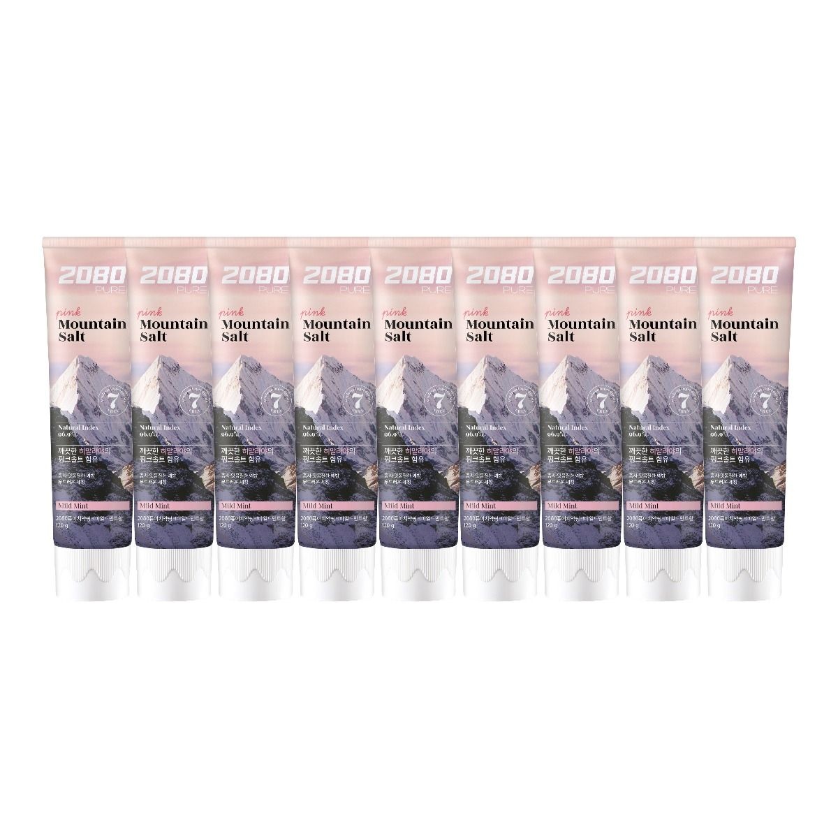 치약 > 2080 히말라야 퓨어 마운틴 솔트치약 120g 3입x3개(총9개) (핑크,차콜,크리스탈) | 오늘의집 쇼핑