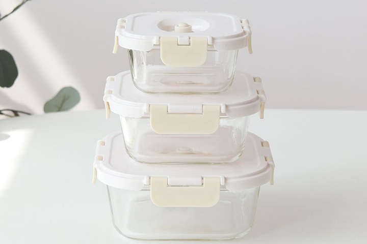 밀폐용기·반찬통 > Ardin 제로락 유리 진공 밀폐용기 정사각 320ml | 오늘의집 쇼핑