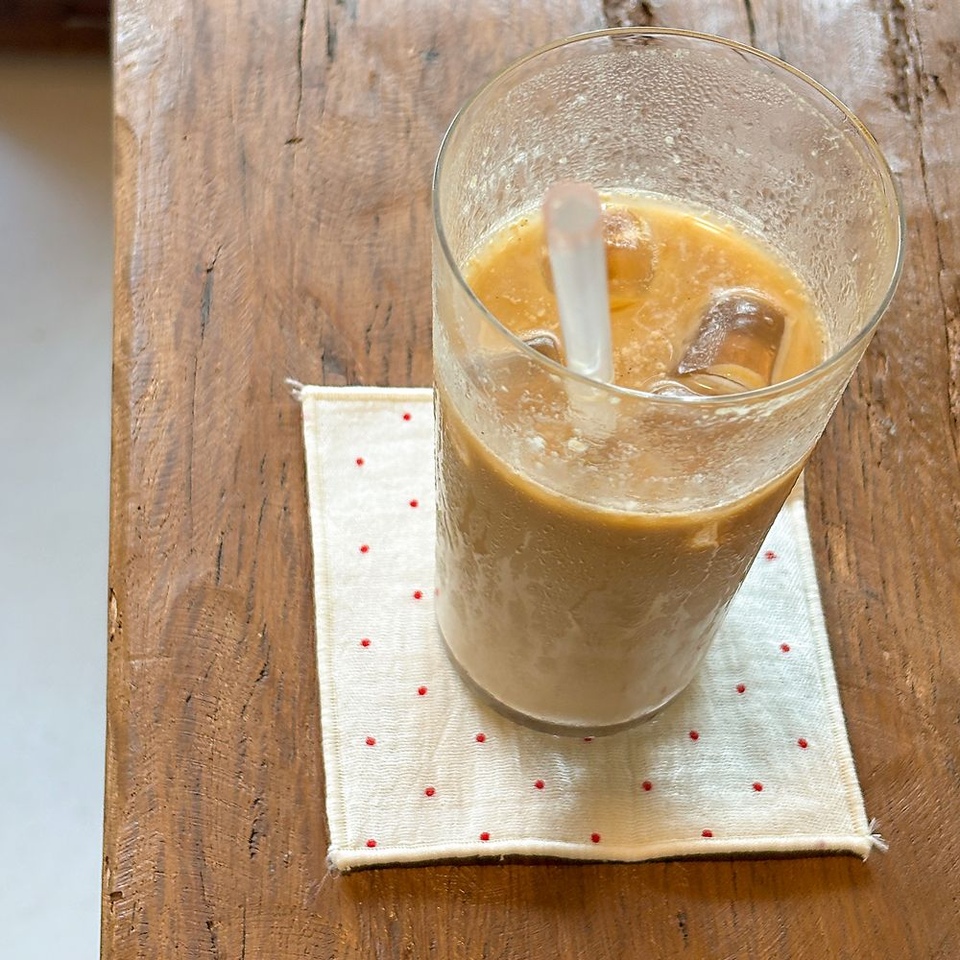 받침·손잡이 > 레드티 도트 티 코스터 면 코튼 컵 받침 | 오늘의집 쇼핑