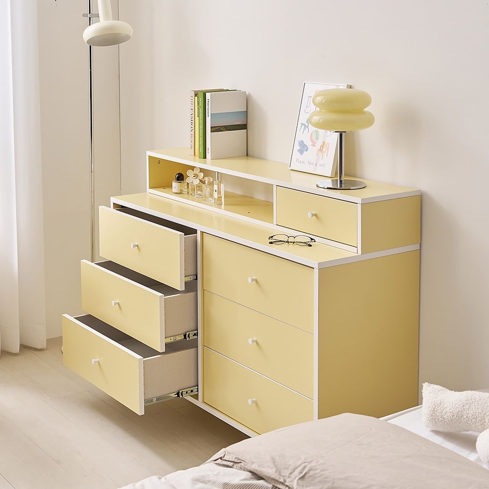 서랍장 > 마몽 E0 와이드 서랍장 1200 6단 (거울/수납장 추가선택) | 오늘의집 쇼핑