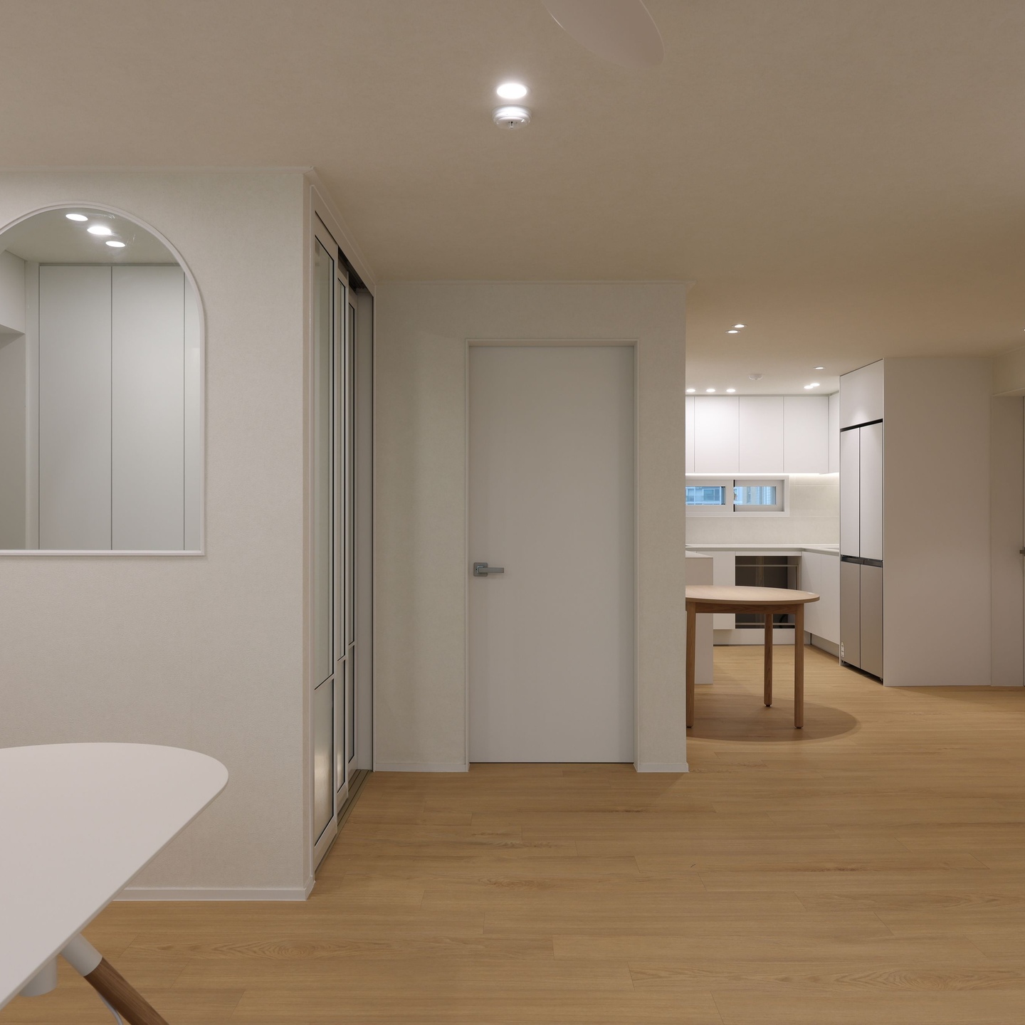 바닥이 포인트 되는 내츄럴화이트 인테리어 [호계효성 32PY] | 라이프스타일 슈퍼앱, 오늘의집